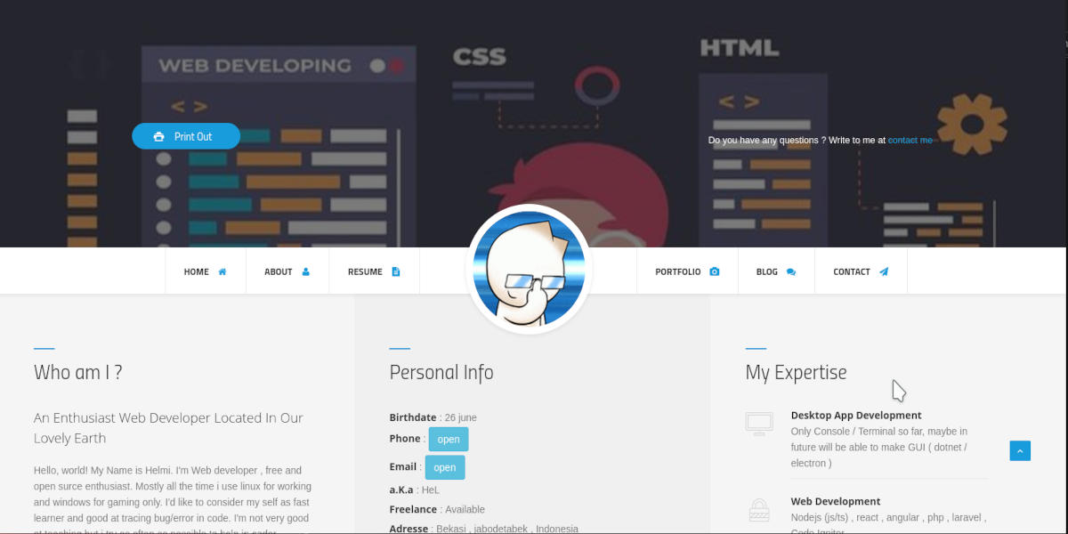 (HeL) My Cv & Portofolio